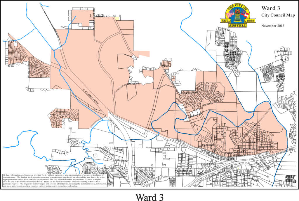 Austell, GA - Ward Maps